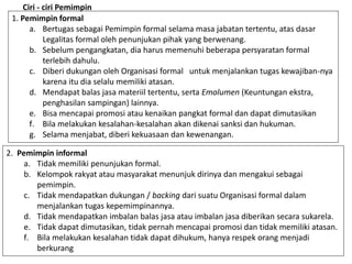 Dasar kpemimpinan | PPTX