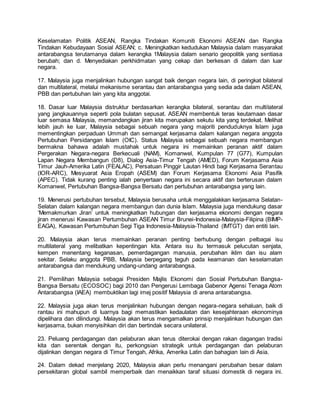 Dasar luar malaysia 1 | DOCX