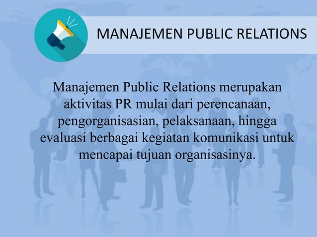 Dasar Manajemen Public Relations | PPTX