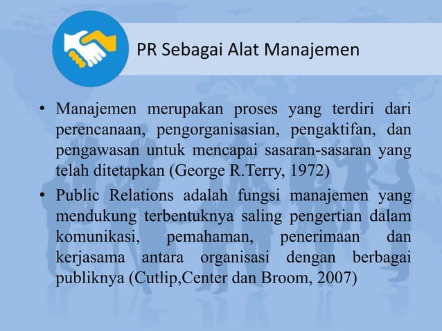 Dasar Manajemen Public Relations | PPTX
