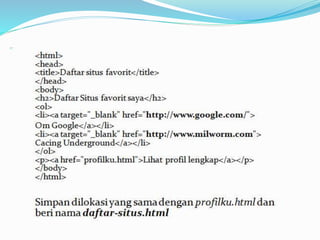 Dasar membuat web | PPT