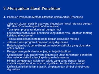 Dasar memilih analisis statistika Analisis data Variabel penelitian ...