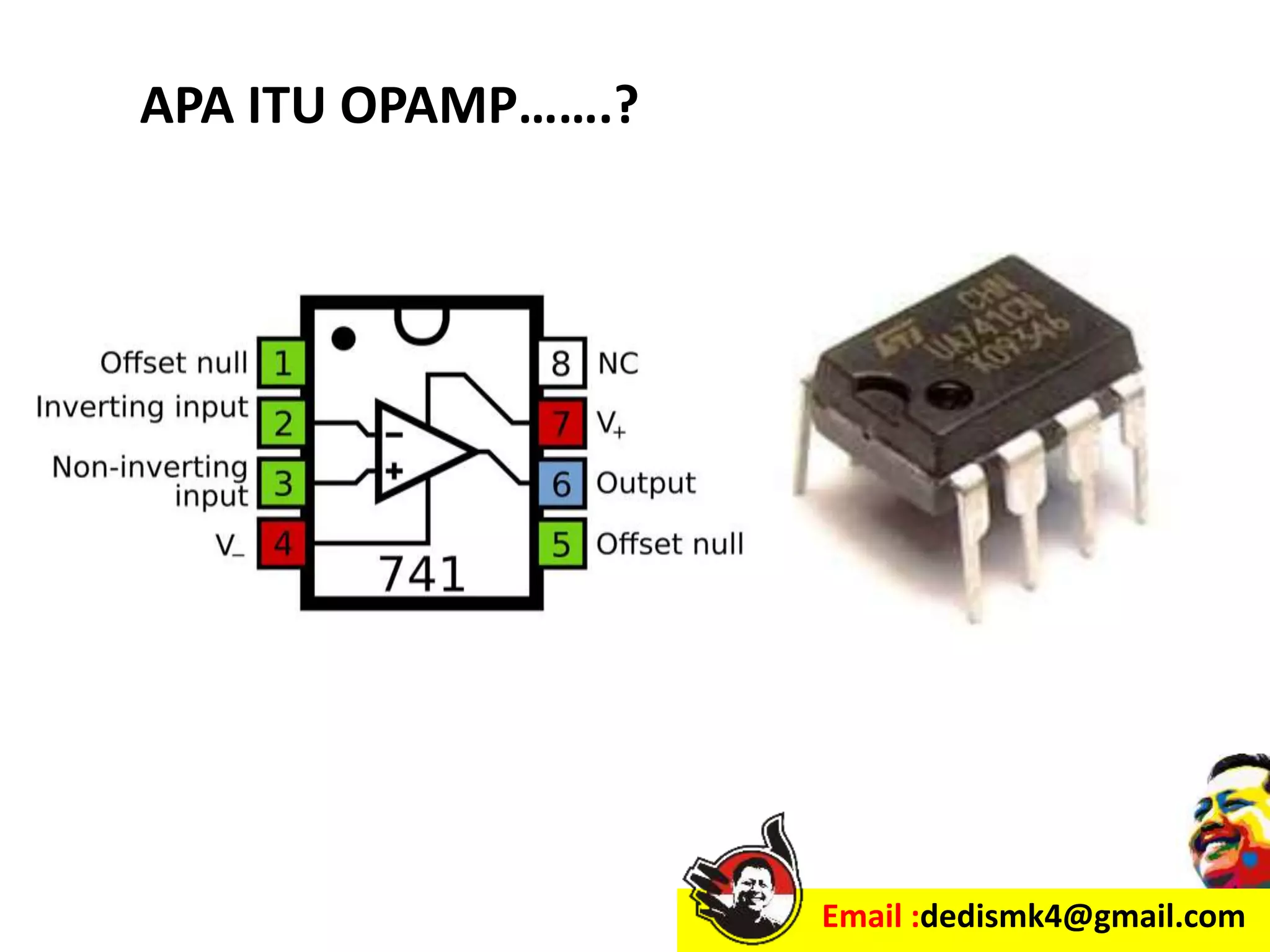 Dasar OPAMP (OPERATIONAL AMPLIFIER) | PPTX