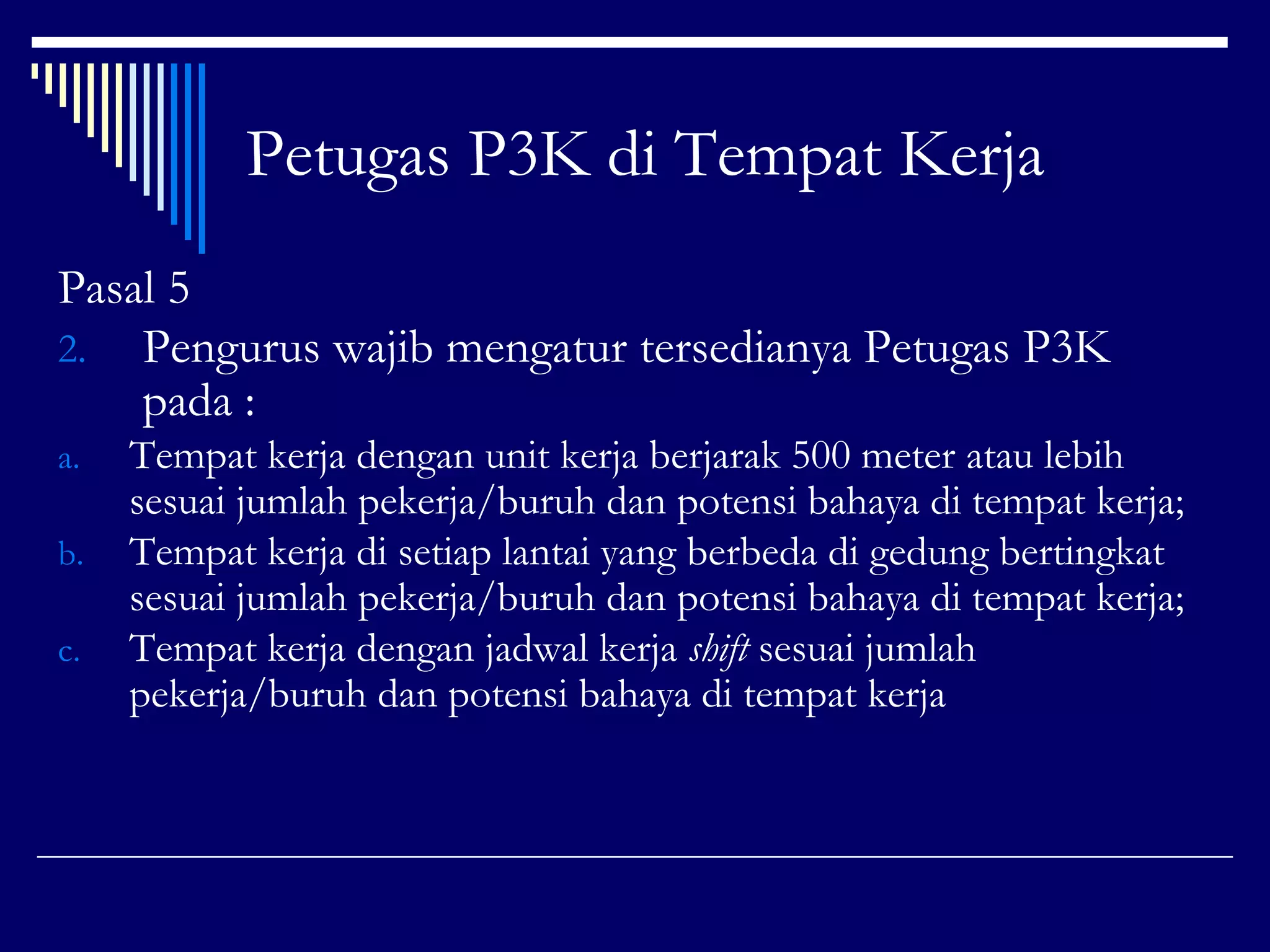 Dasar P3K ditempat kerja.ppt