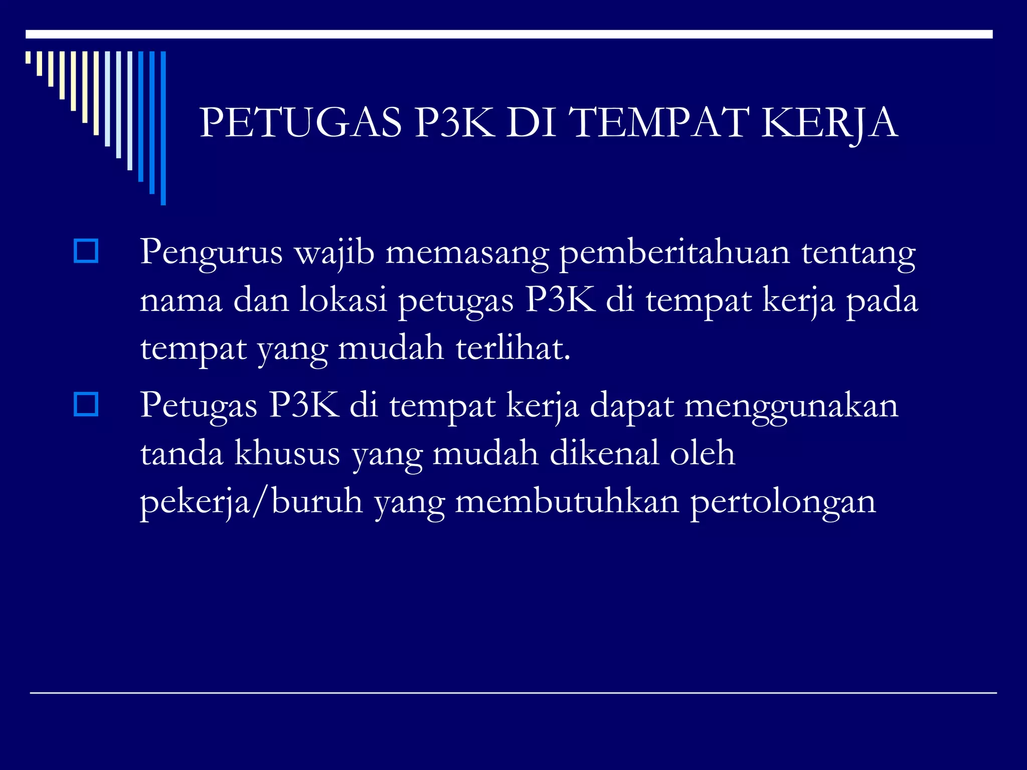 Dasar P3K ditempat kerja.ppt