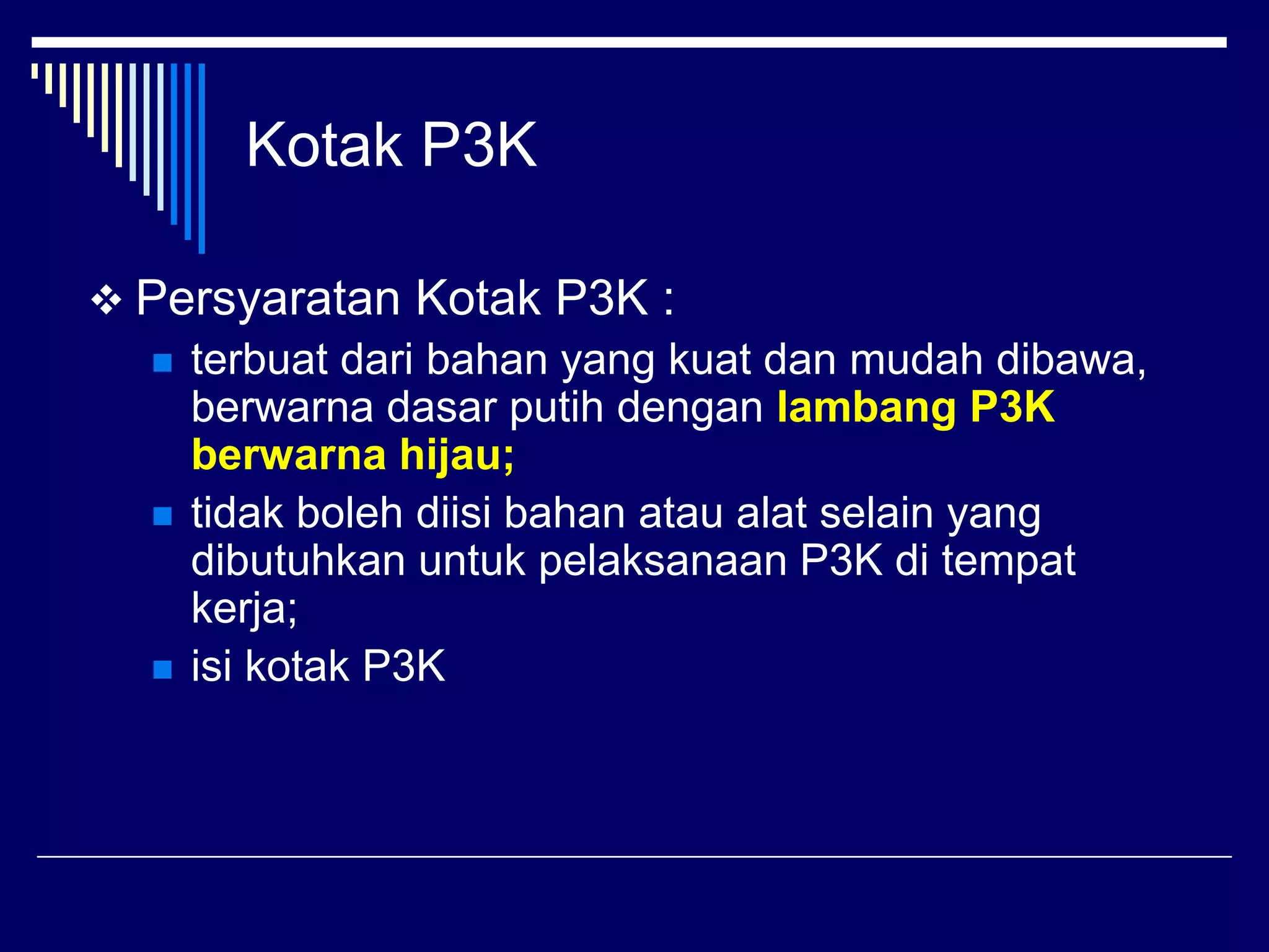 Dasar P3K ditempat kerja.ppt