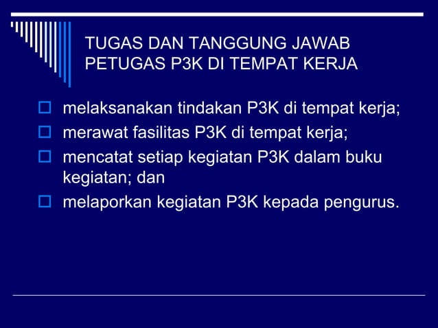 Dasar P3K ditempat kerja.ppt