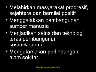 Dasar pembangunan nasional | PPT