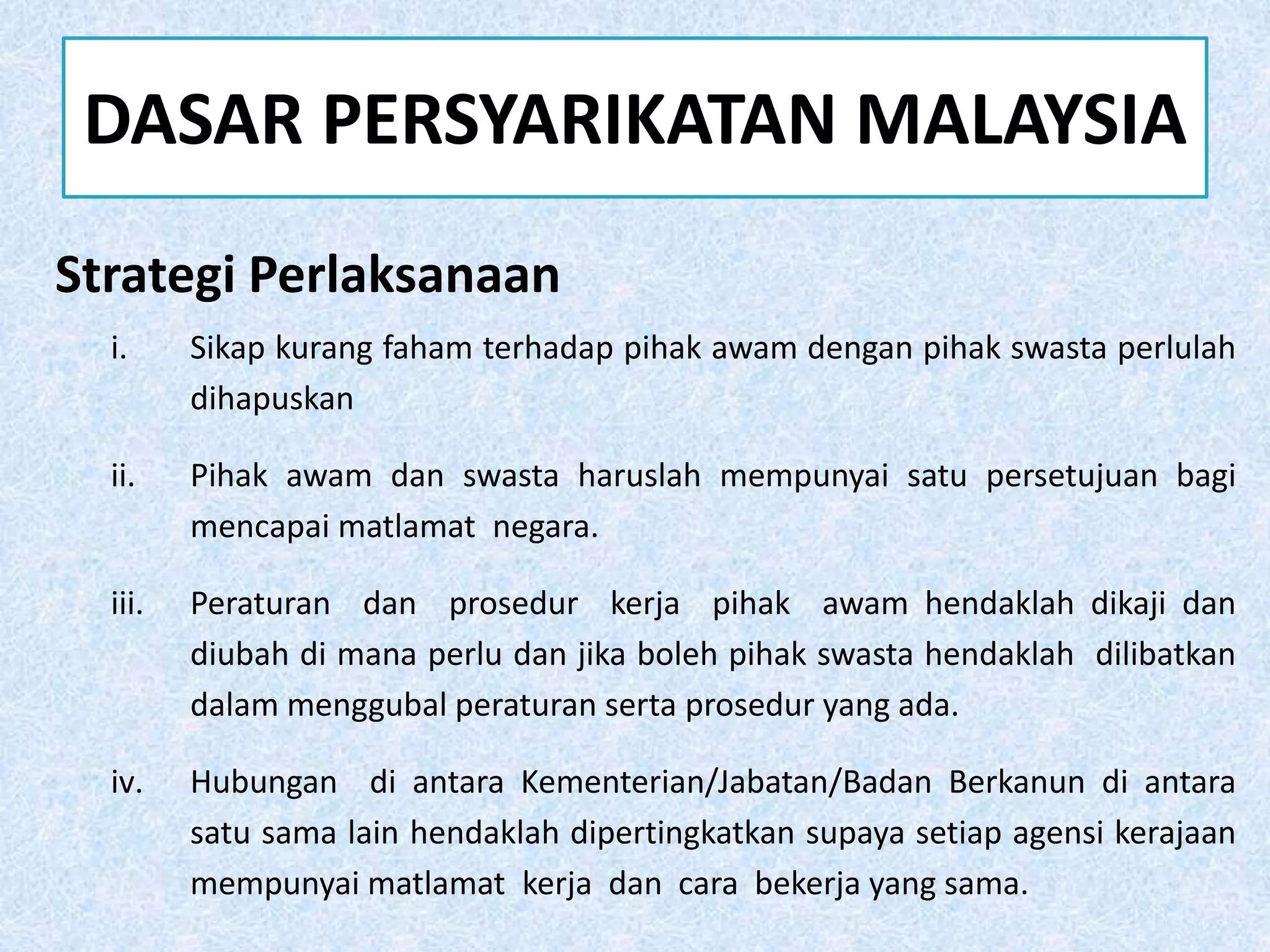 DASAR PEMBANGUNAN NEGARA MALAYSIA | PPTX