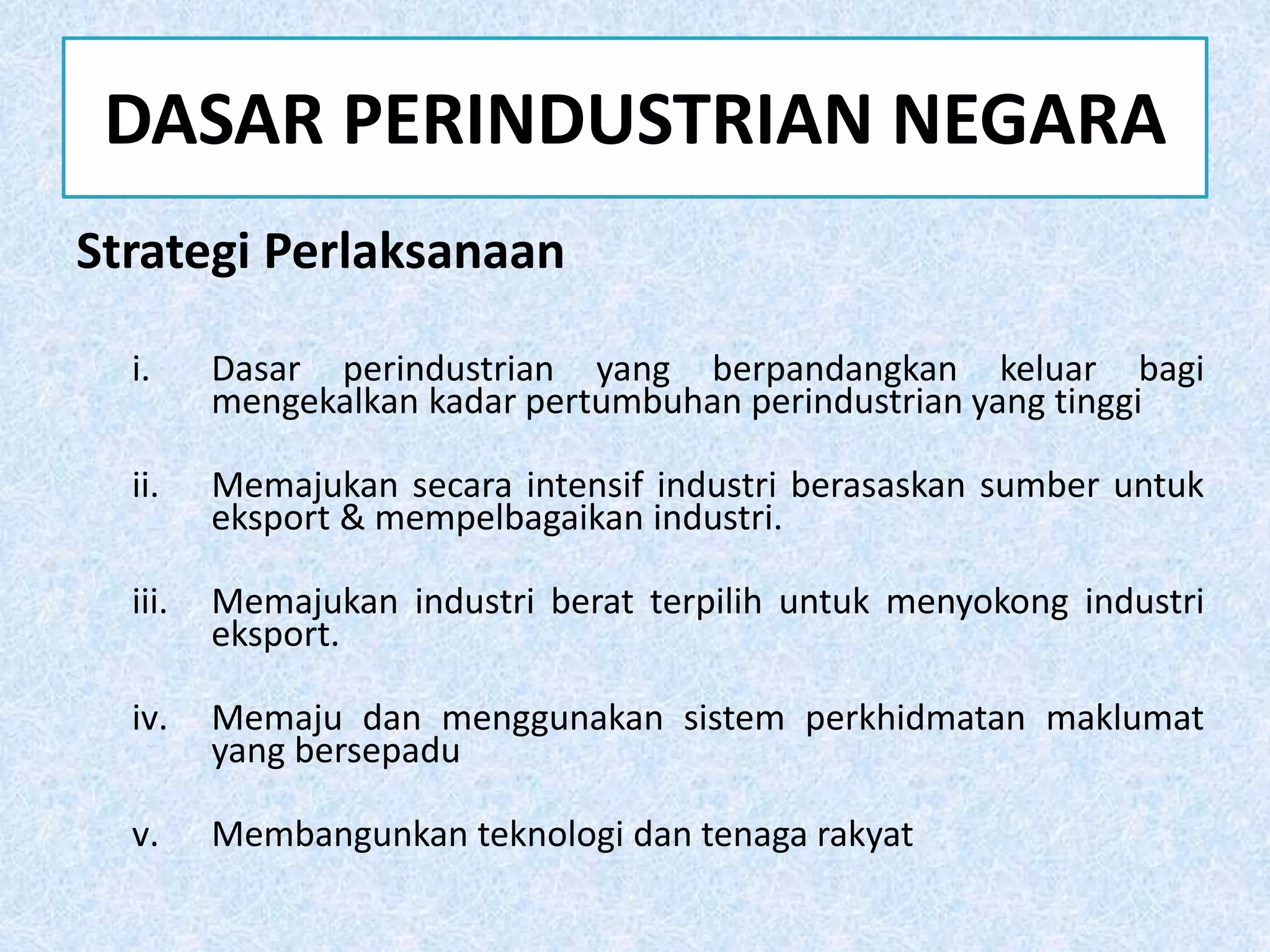 DASAR PEMBANGUNAN NEGARA MALAYSIA | PPTX