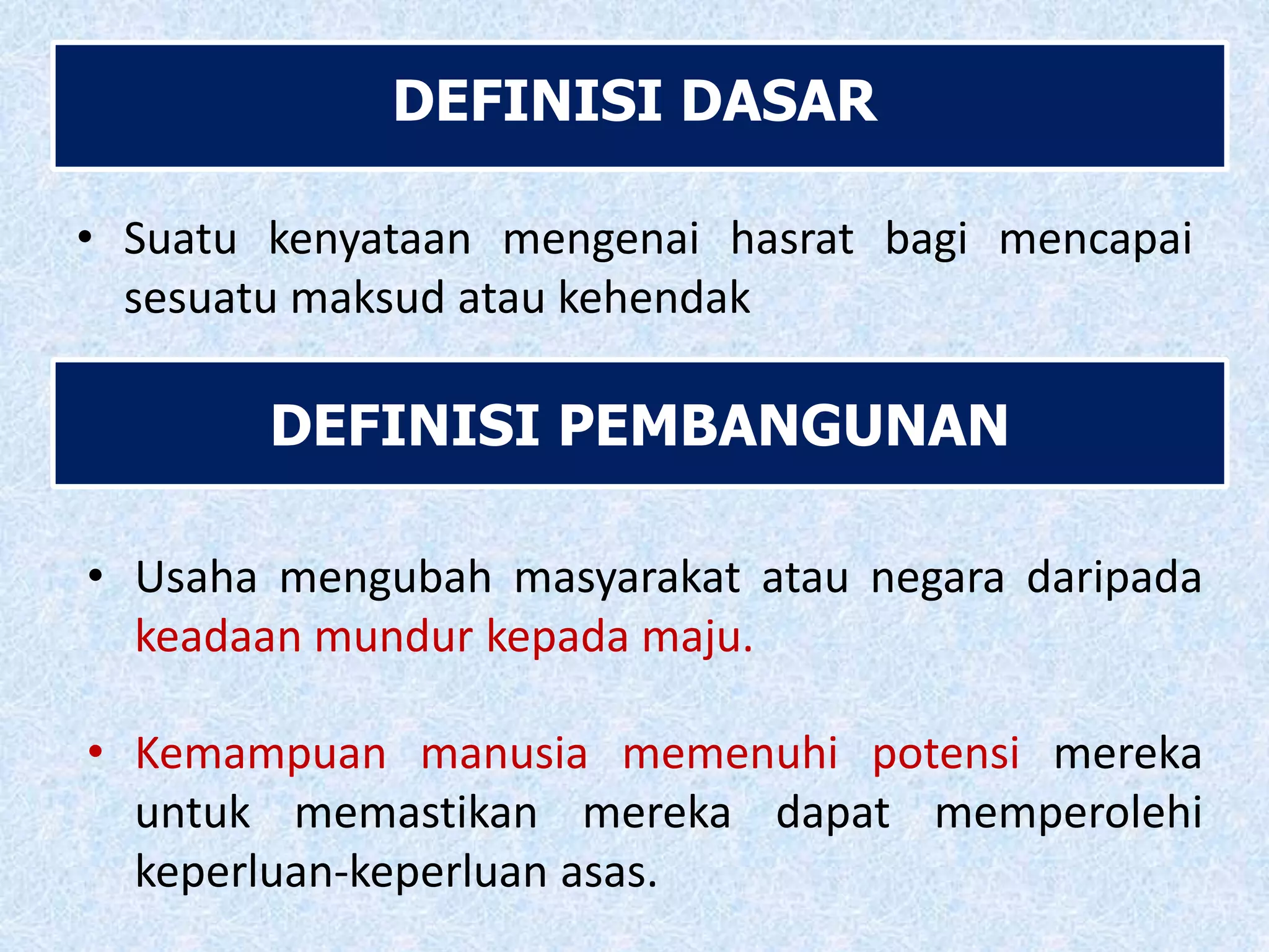 DASAR PEMBANGUNAN NEGARA MALAYSIA | PPTX