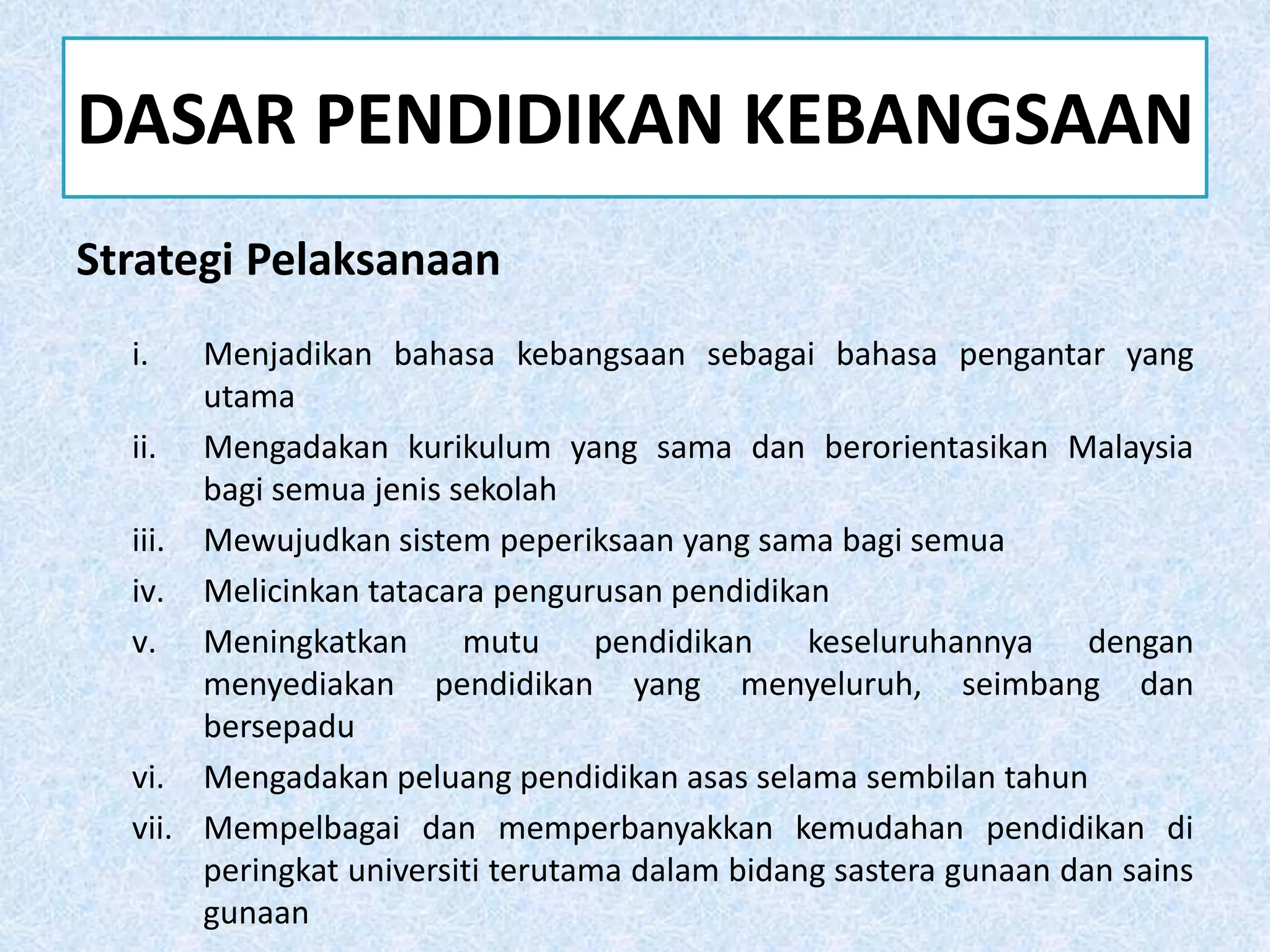 DASAR PEMBANGUNAN NEGARA MALAYSIA | PPTX