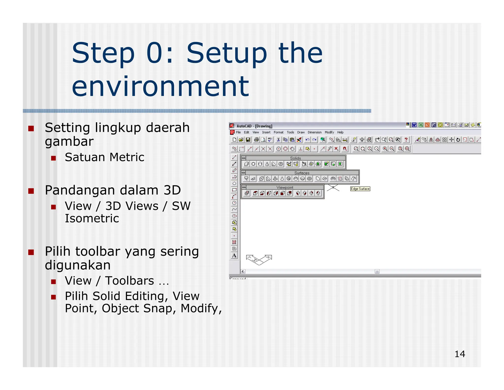 dasar pemodelan 3d autocad | dasar pemodelan 3d autocad | PDF