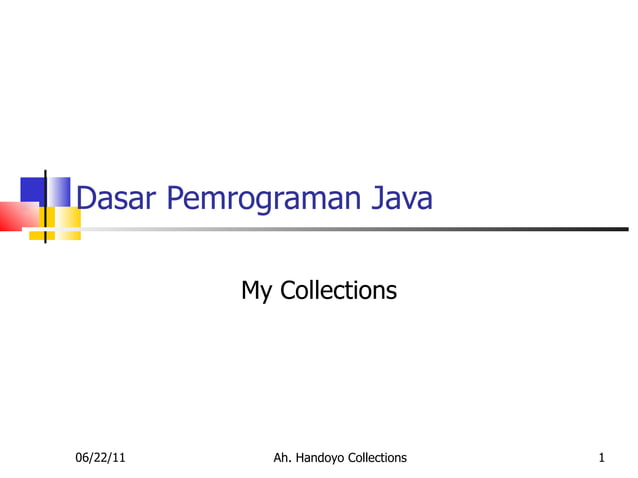 Dasar pemograman java | PPT