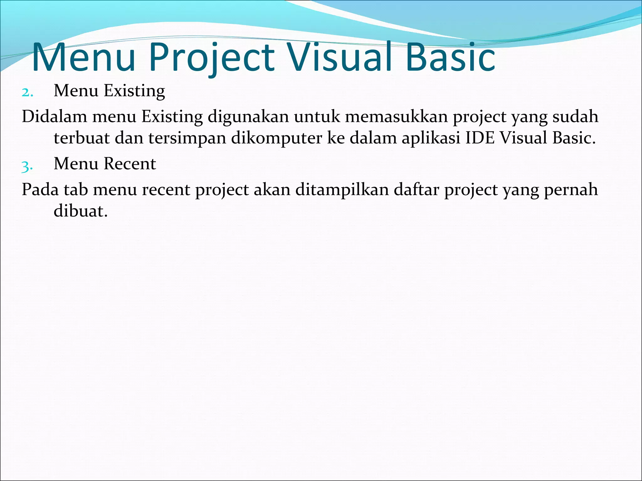 Pengenalan pemrograman aplikasi visual desktop | PPT
