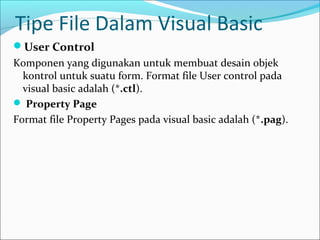 Pengenalan pemrograman aplikasi visual desktop | PPT
