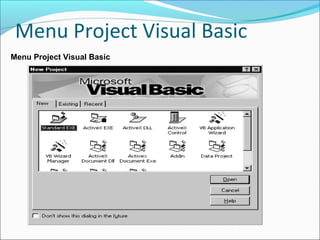 Pengenalan pemrograman aplikasi visual desktop | PPT