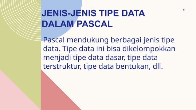 Dasar-dasar pemrograman pascal untuk pemula | PPTX