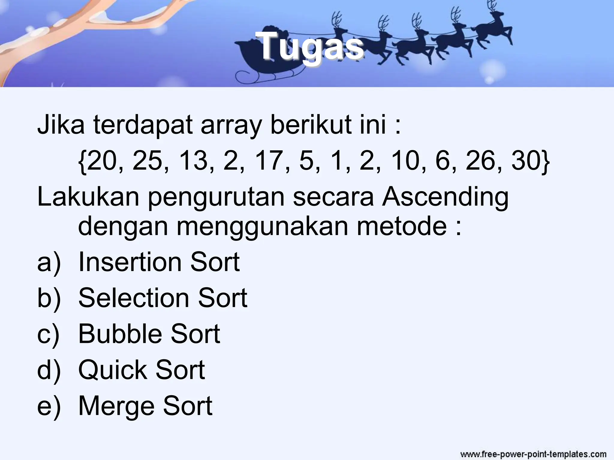 Pemrograman dasar-sorting dasar-dasar sorting | PPT