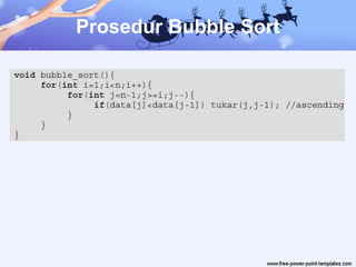 Pemrograman dasar-sorting dasar-dasar sorting | PPT