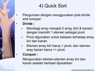 Pemrograman dasar-sorting dasar-dasar sorting | PPT