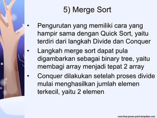 Pemrograman dasar-sorting dasar-dasar sorting | PPT