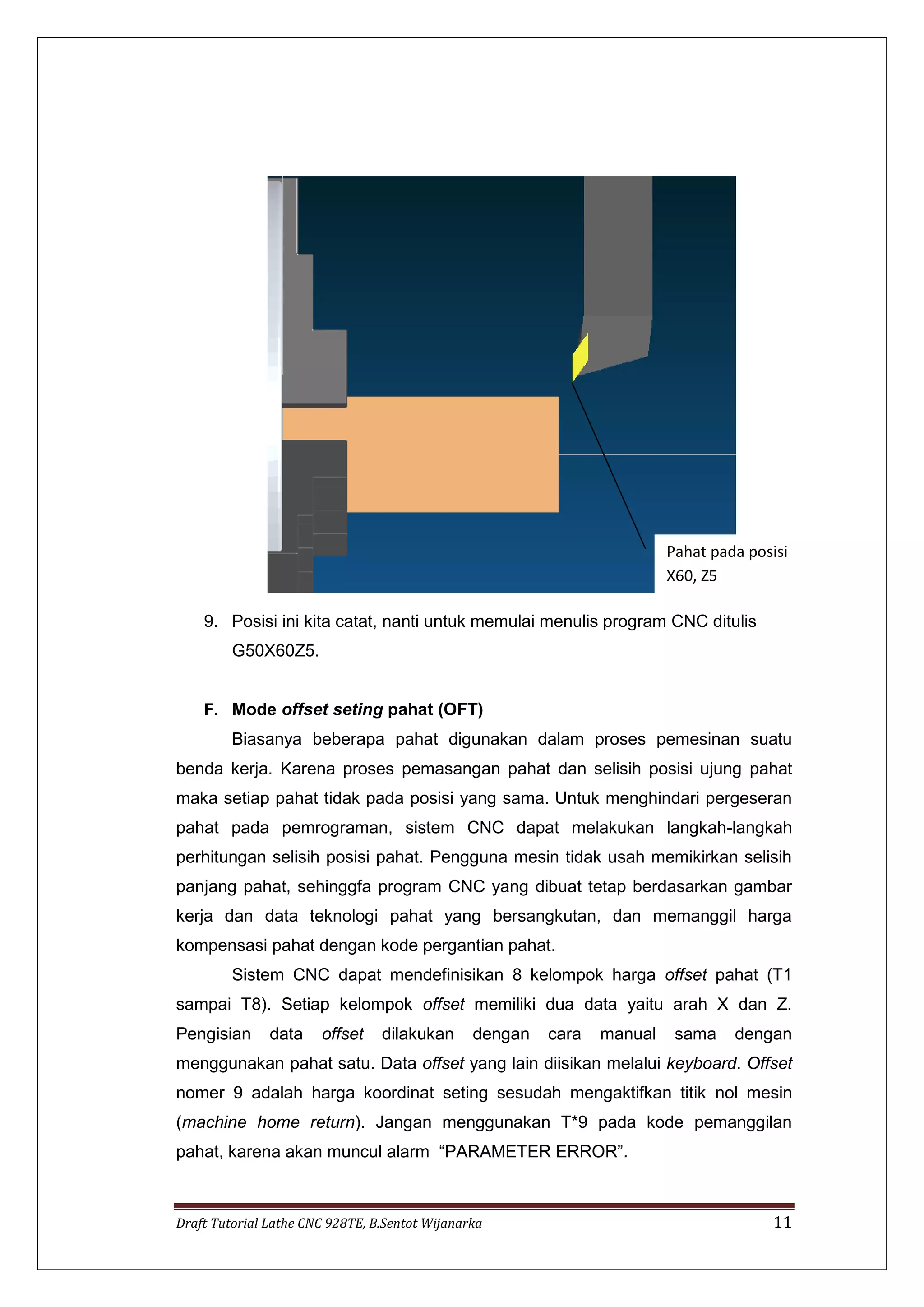 Dasar pemrograman untuk mesin bubut cnc dengan gsk 928TE_Rev1 | PDF