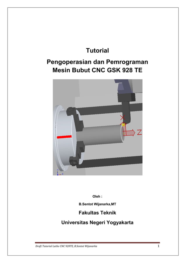 Dasar pemrograman untuk mesin bubut cnc dengan gsk 928TE_Rev1 | PDF