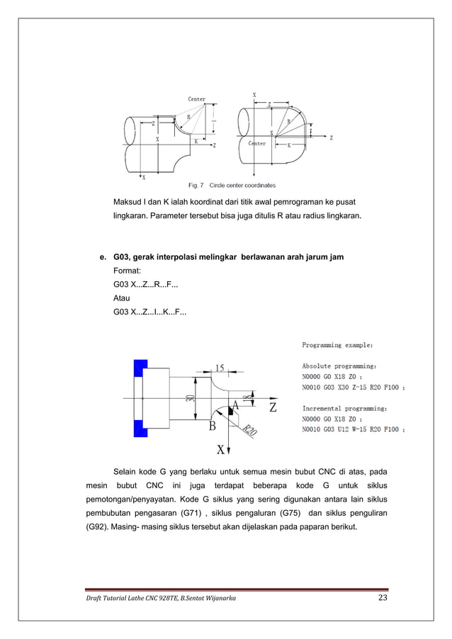Dasar pemrograman untuk mesin bubut cnc dengan gsk 928TE_Rev1 | PDF