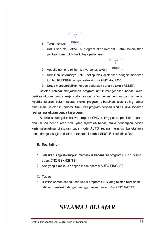 Dasar pemrograman untuk mesin bubut cnc dengan gsk 928TE_Rev1 | PDF
