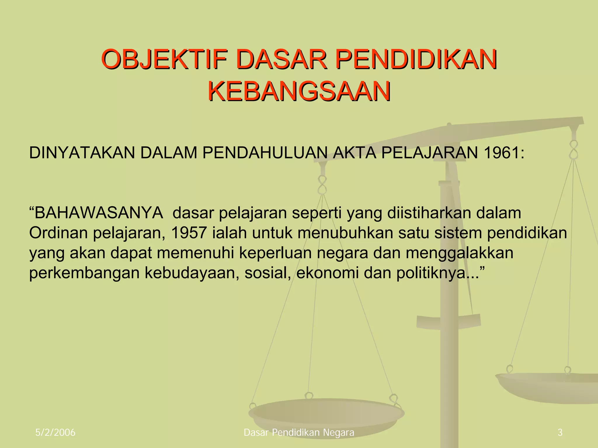 Dasar pendidikan negara1 | PDF