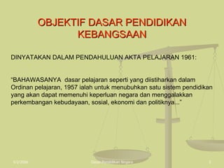 Dasar pendidikan negara1 | PDF