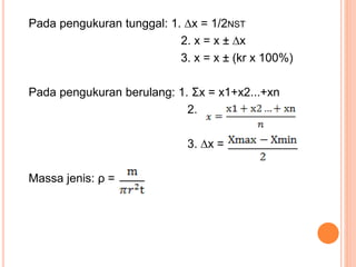 Dasar Pengukuran | PPT