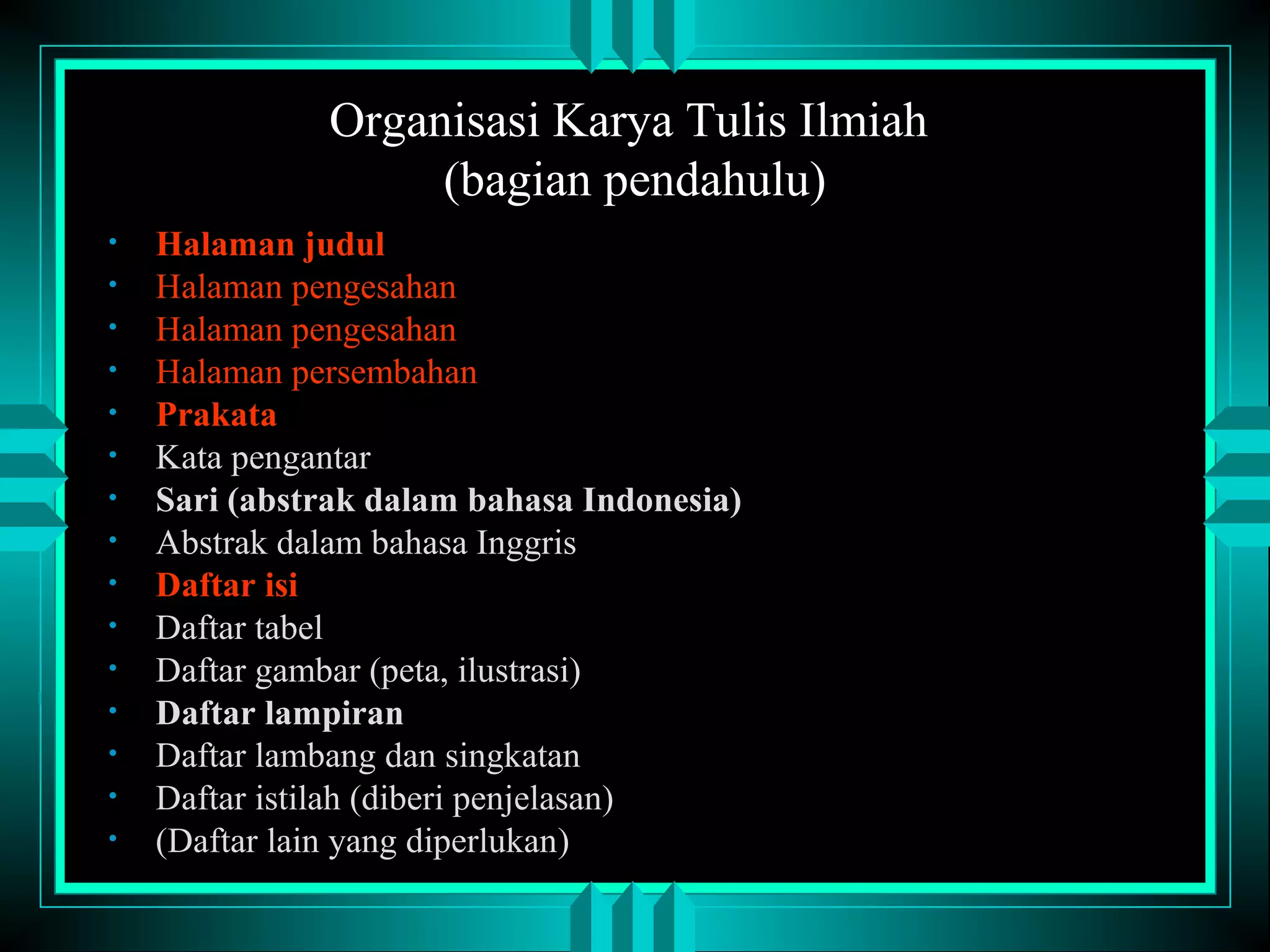 Dasar penulisan karya tulis ilmiah (dpkti) | PPT