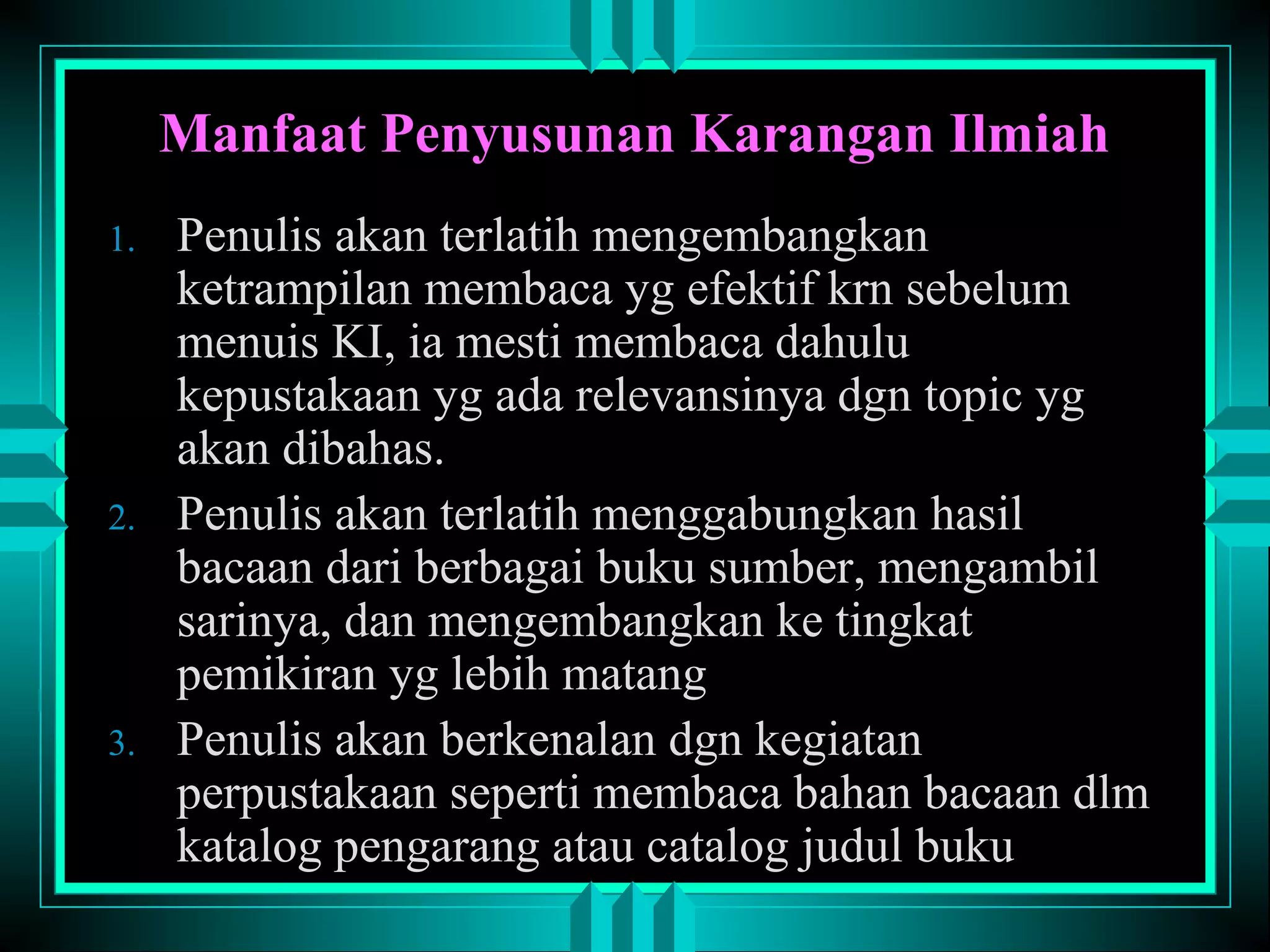Dasar penulisan karya tulis ilmiah (dpkti) | PPT