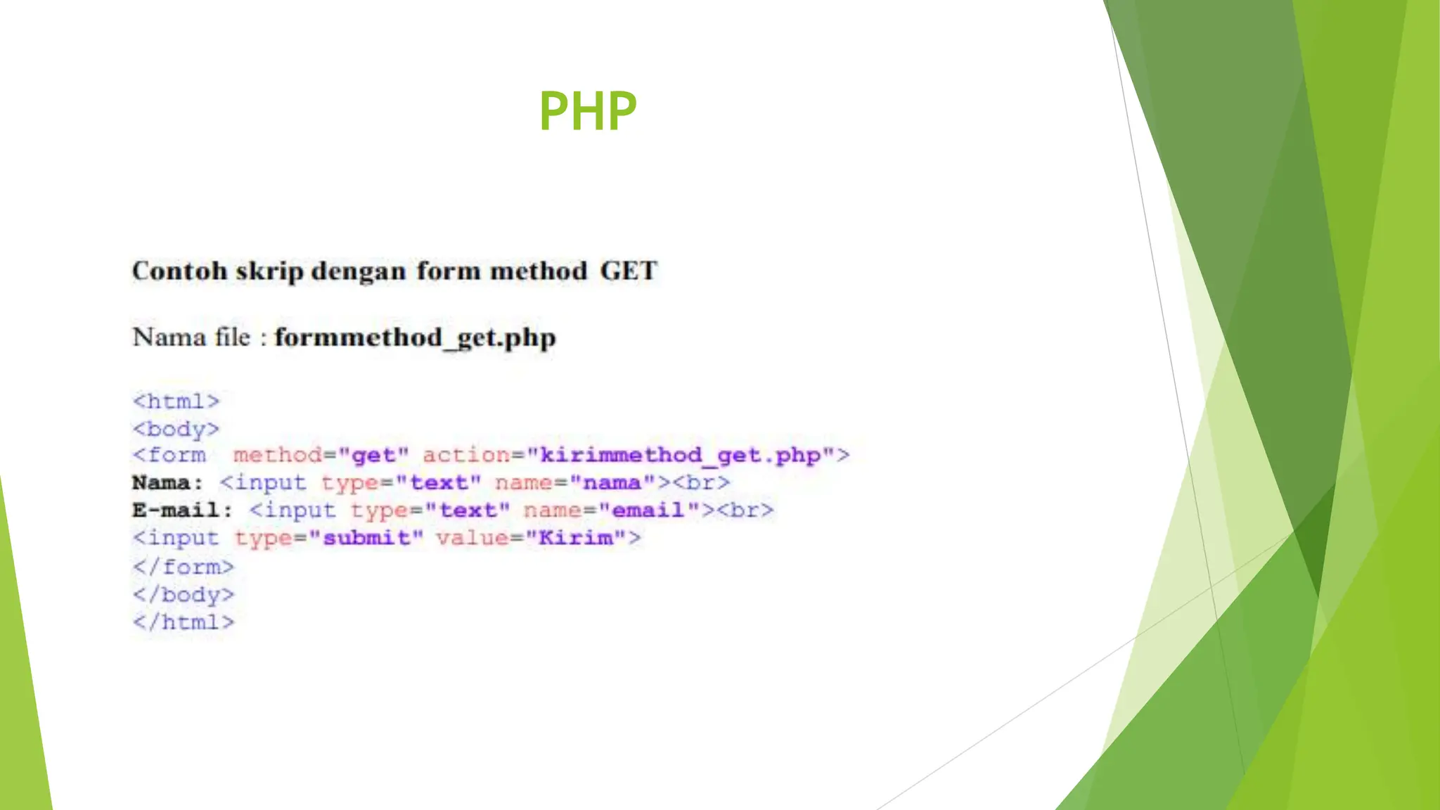 Dasar-Dasar PHP mengenal php menggunakan xampp | PPTX