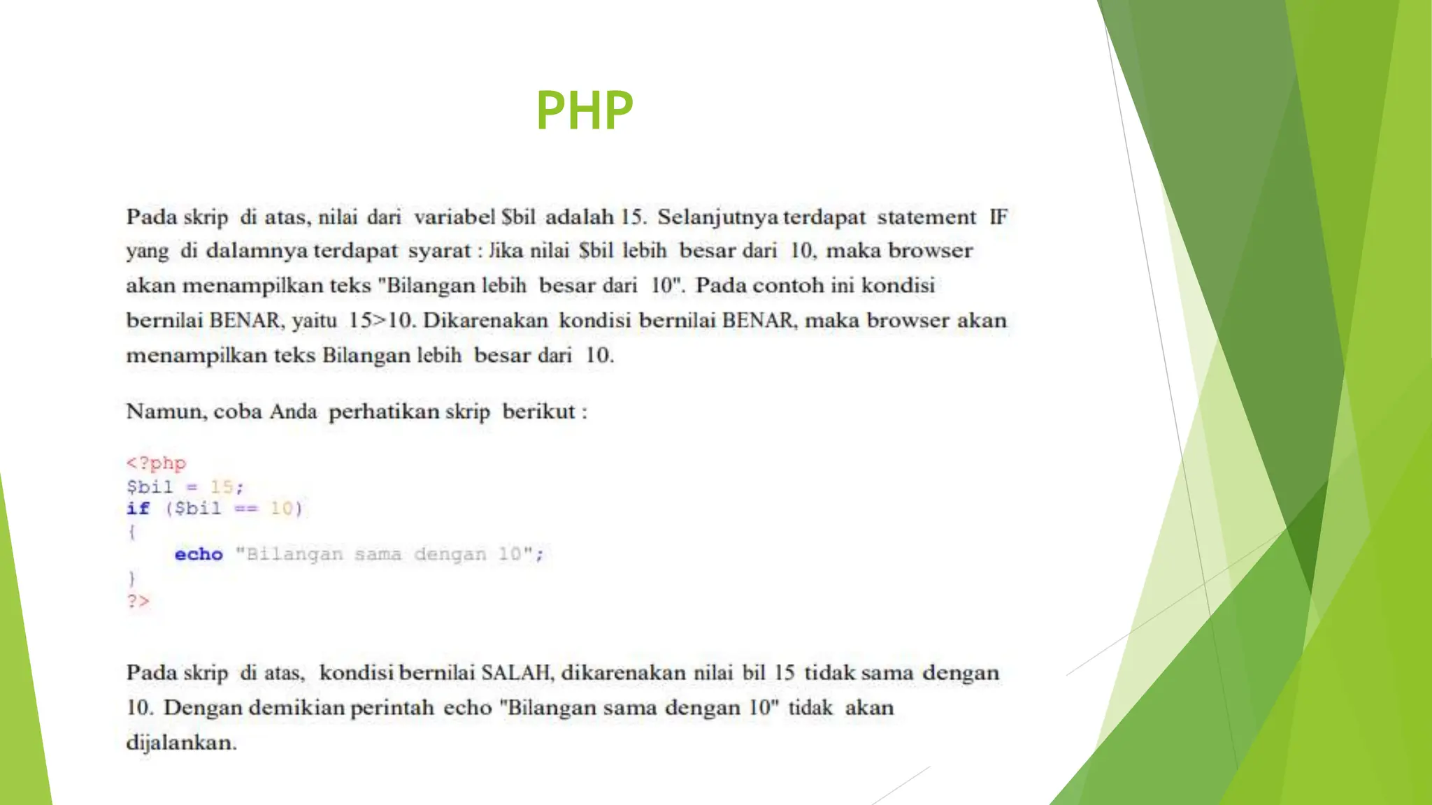 Dasar-Dasar PHP mengenal php menggunakan xampp | PPTX