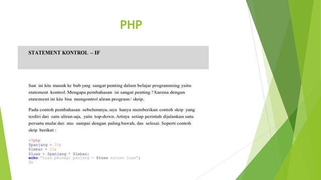 Dasar-Dasar PHP mengenal php menggunakan xampp | PPTX