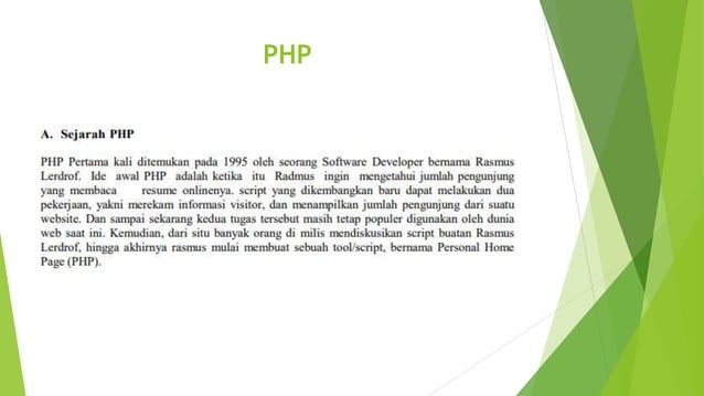 Dasar-Dasar PHP mengenal php menggunakan xampp | PPTX