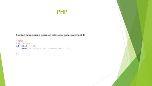 Dasar-Dasar PHP mengenal php menggunakan xampp | PPTX