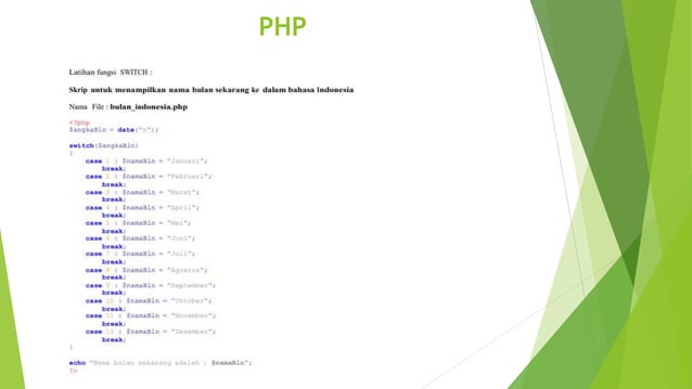 Dasar-Dasar PHP mengenal php menggunakan xampp | PPTX