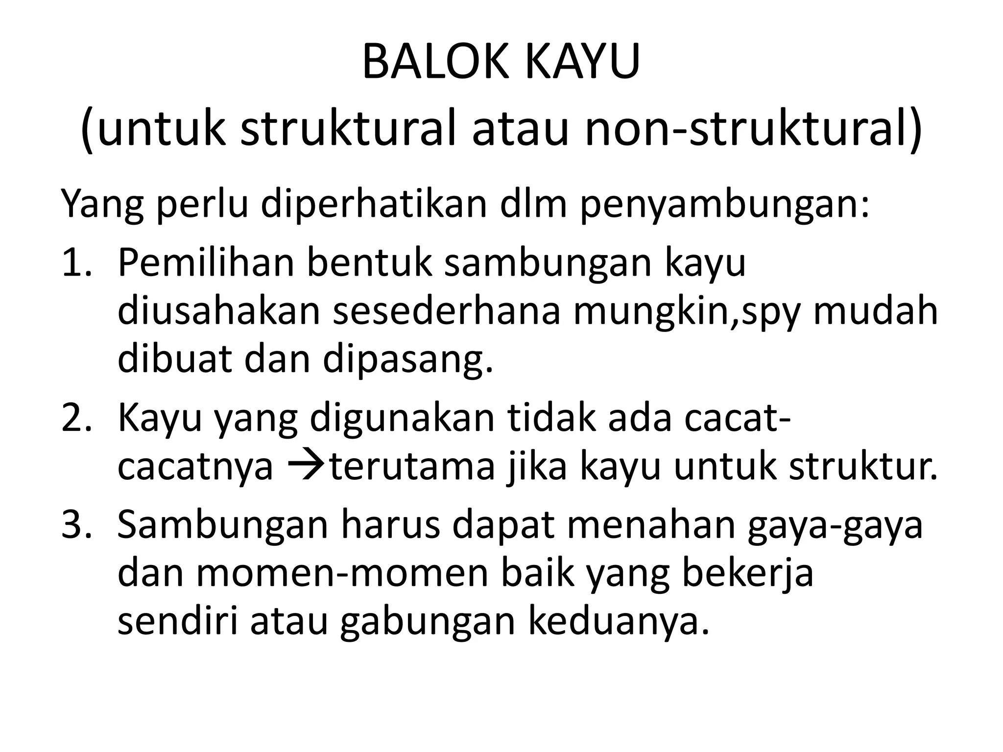 Dasar sambungan kayu | PPTX