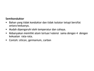 Dasar semikonduktor | PPTX