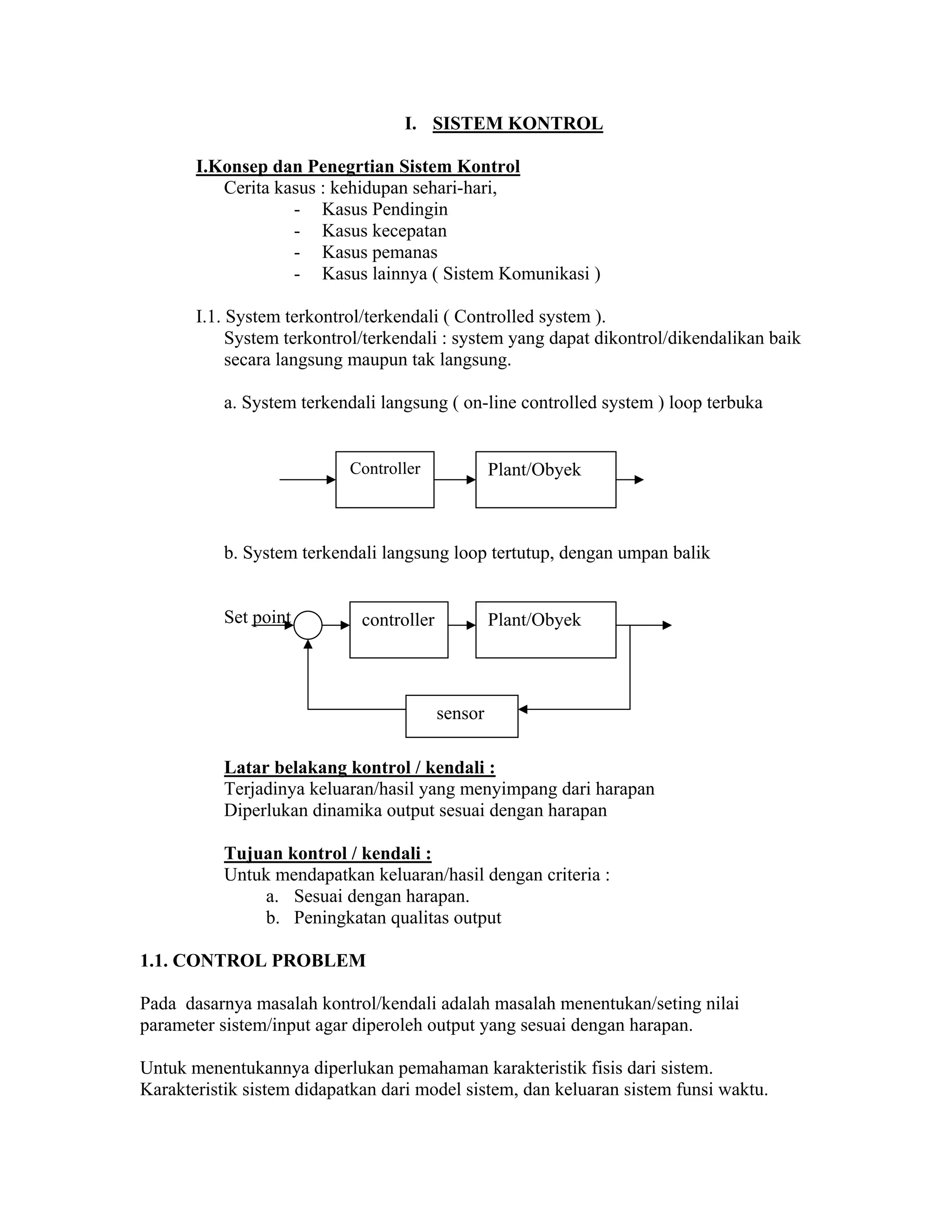 Dasar sistem kontrol | PDF