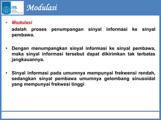 Dasar sistem telekomunikasi (modulasi) | PPTX