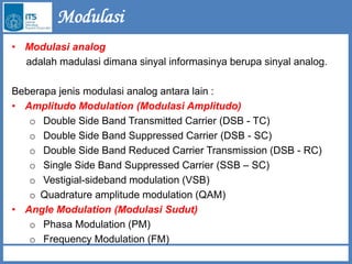 Dasar sistem telekomunikasi (modulasi) | PPTX