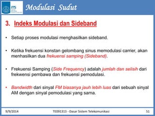 Dasar sistem telekomunikasi (modulasi) | PPTX