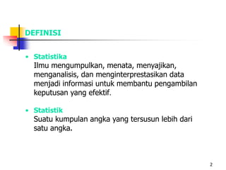 Dasar statistik | PPT