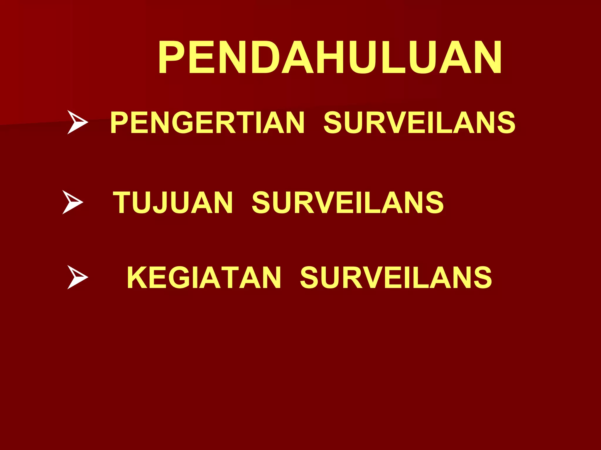 Dasar surveilans | PPT