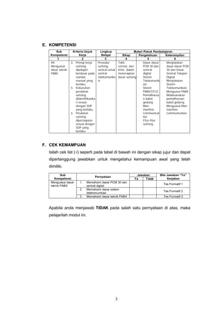 Dasar teknik pabx | PDF